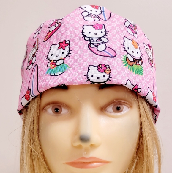 Accessories | Hello Kitty Aloha Hawaii Surf Pink Medical Nursing Scrub ...